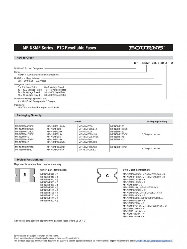 BOURNS MF-NSMF datasheet page 7