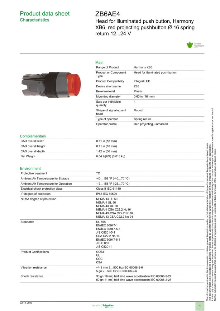 ZB6AE4 technical document page 1