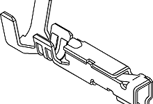 Compact Robot Connector Power Crimp Pin, Lead Free, Chain