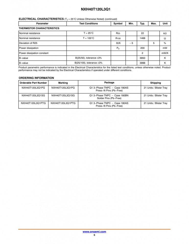 NXH40T120L3Q1 datasheet page 5