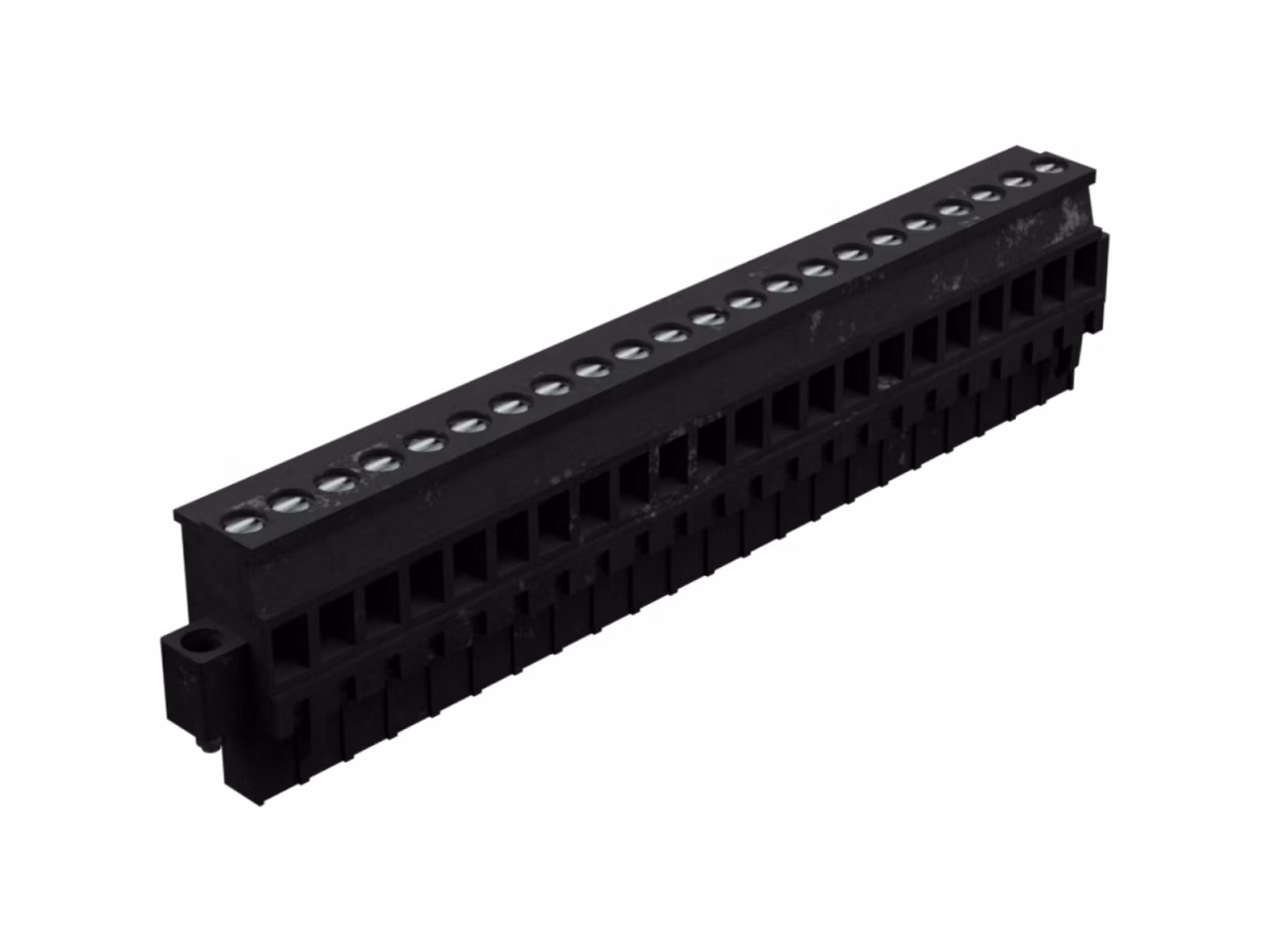 5.00mm Pitch Eurostyle Vertical Plug, with Retention Screws, Front Wire Entry, Gold (Au) Plated, Black, 22 Circuits for sale
