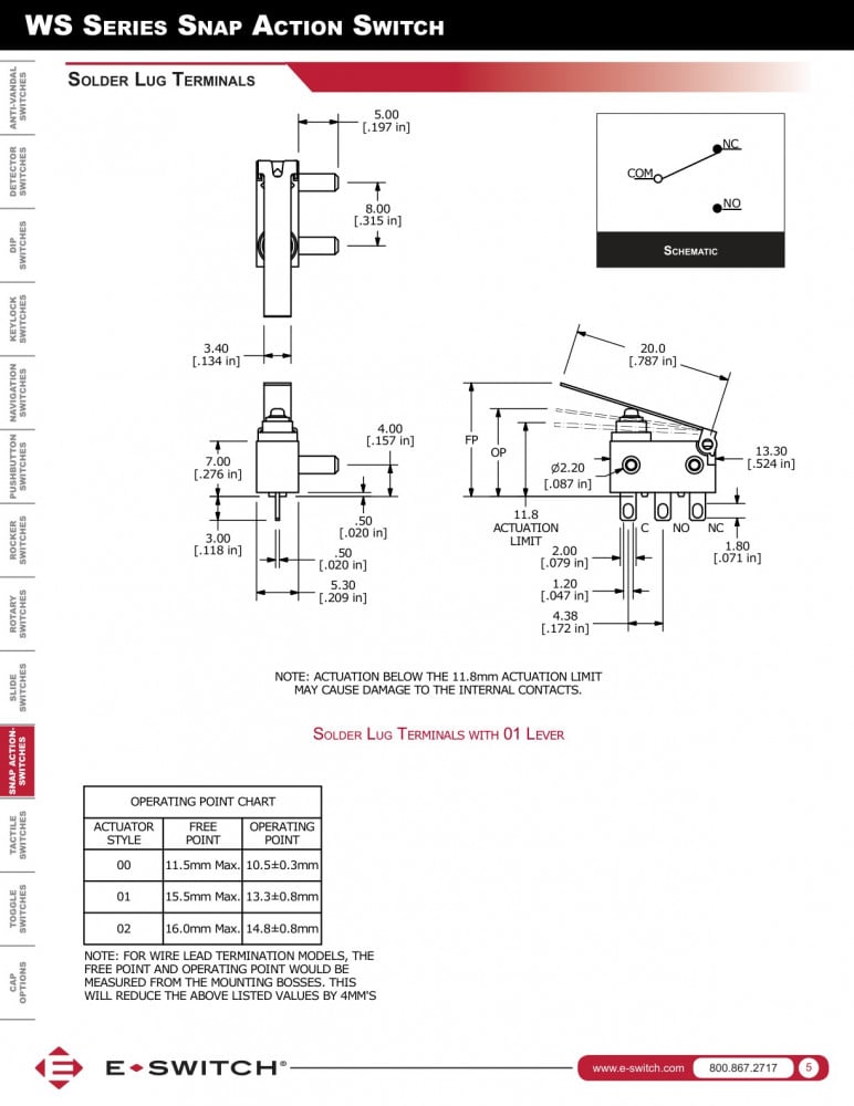 WS Series technical document page 5