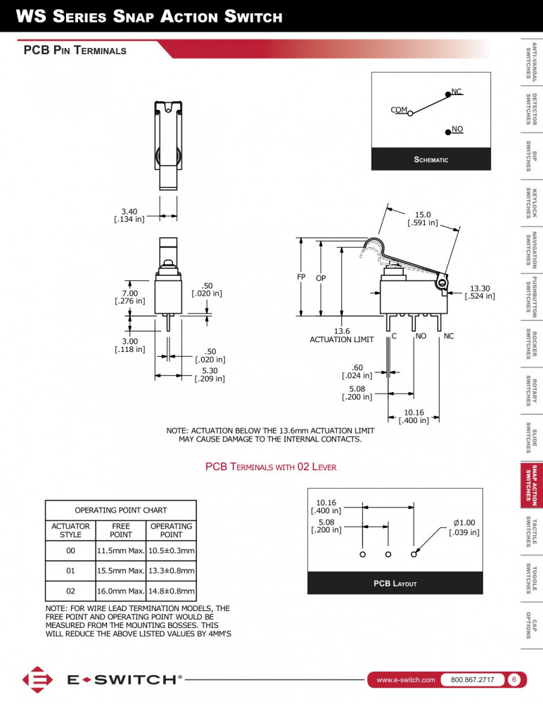 WS Series technical document page 6