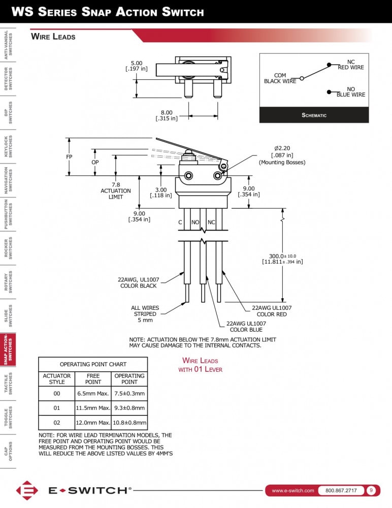 WS Series technical document page 9