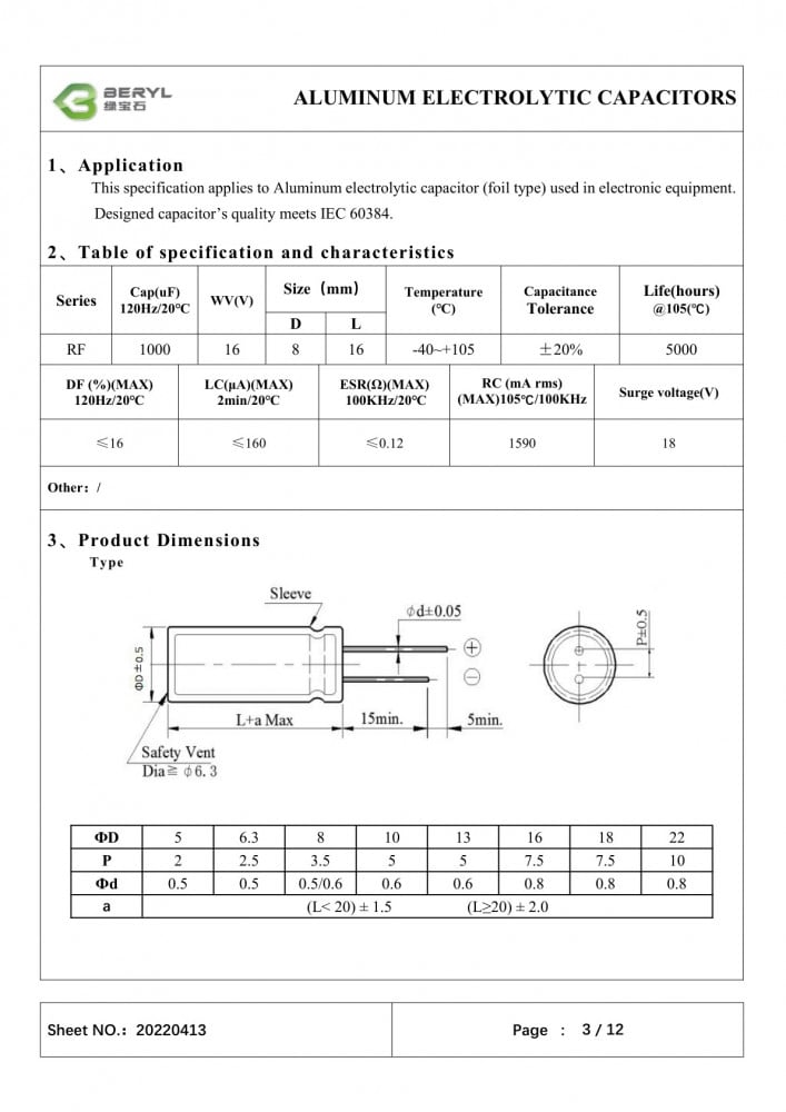 RF016M102LO8*16TA-1A1Et specification sheet page 3