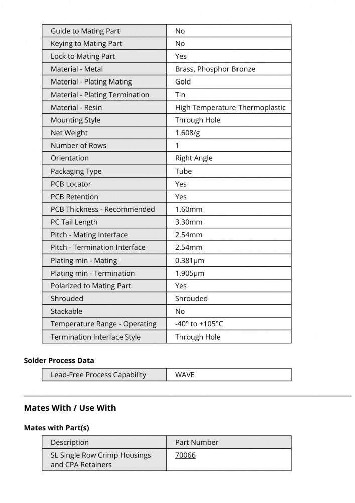 MOLEX 705510041 technical document page 3