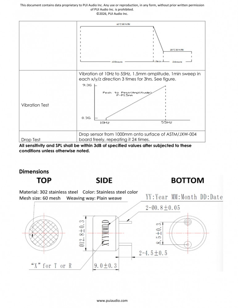UT-1240K-TT-2 datasheet page 4