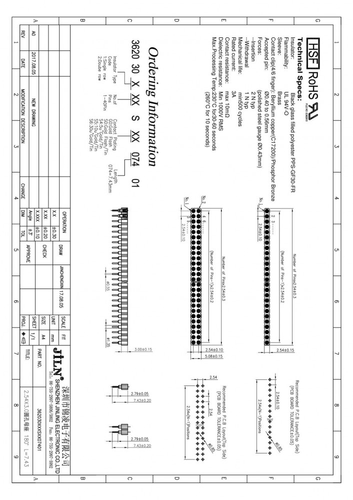 JILN 362030140SS007401 technical drawing