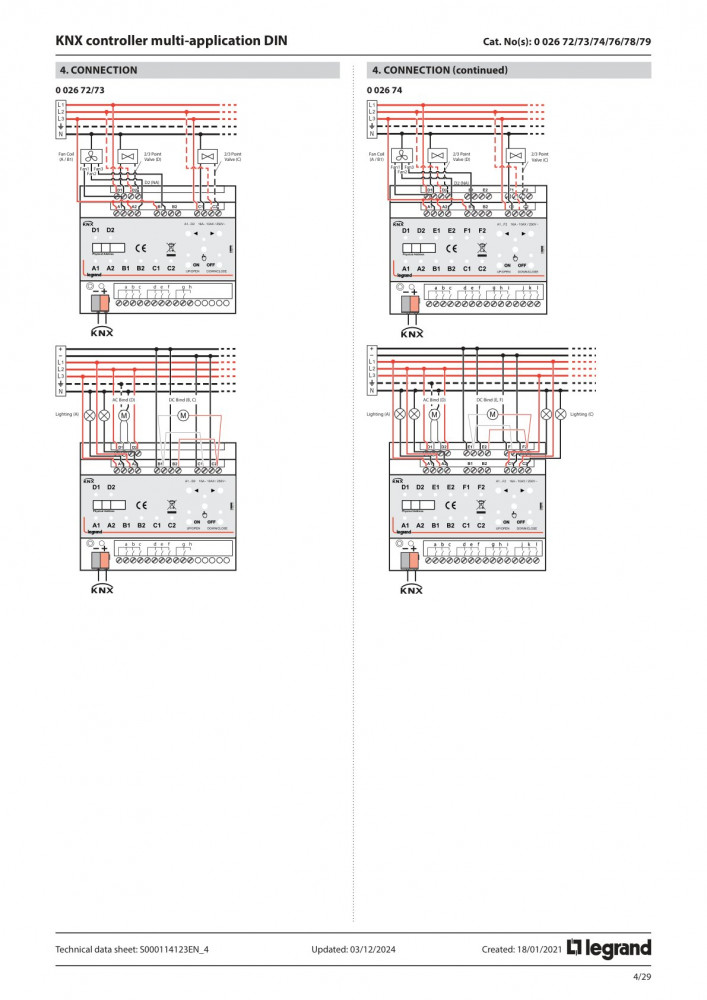 Legrand RCU technical document, page 4