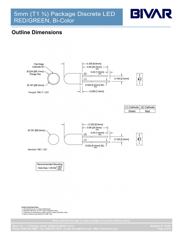 BIVAR 5BC-F datasheet page 2