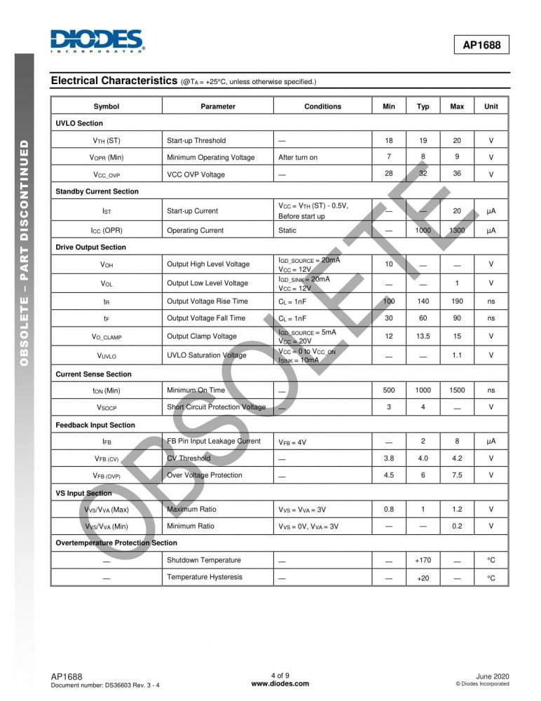 AP1688MTR-G1 datasheet page 4
