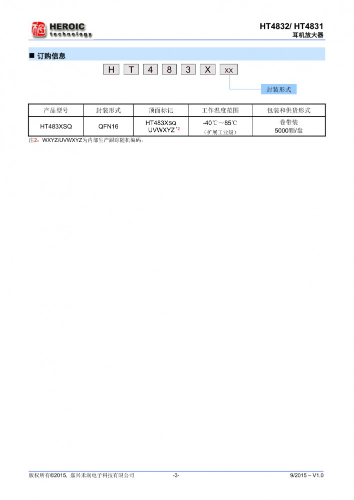 HT4832 datasheet page 3