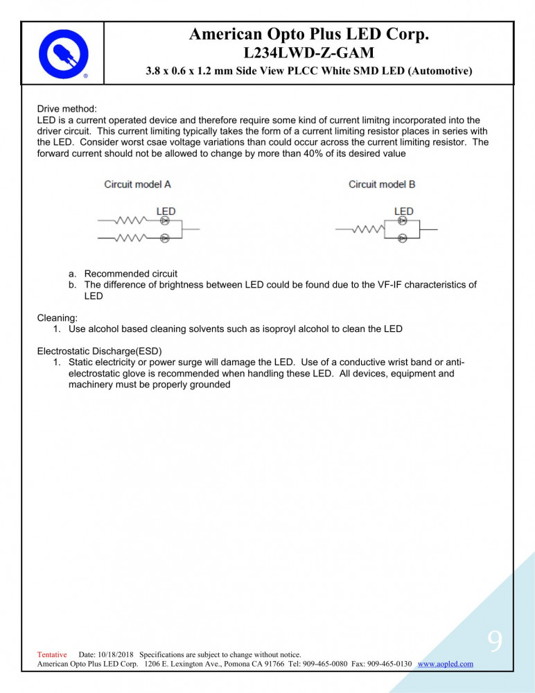 L234LWD-Z-GAM datasheet page 9