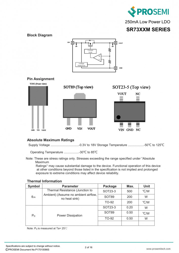 SR7350MPR datasheet page 2