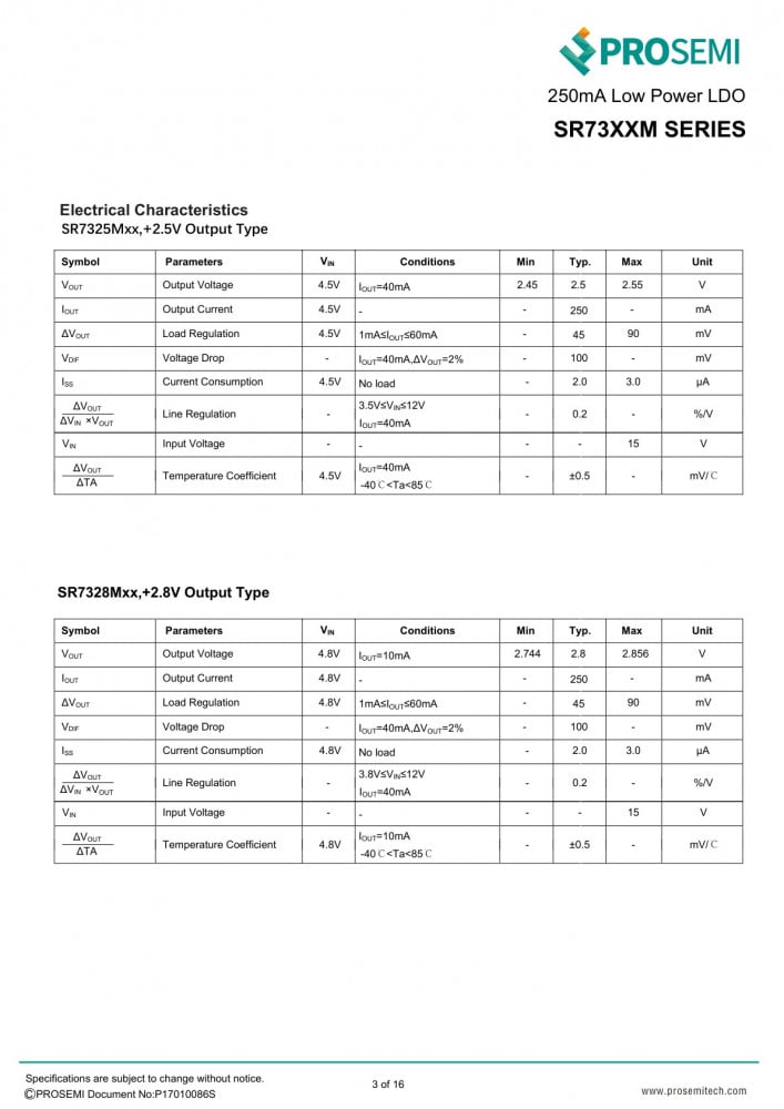 SR7350MPR datasheet page 3