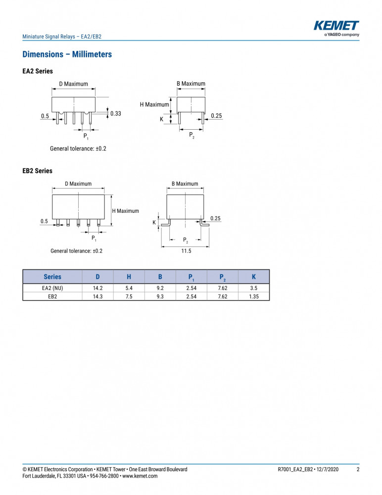 KEMET EB2-24NU-L datasheet page 2