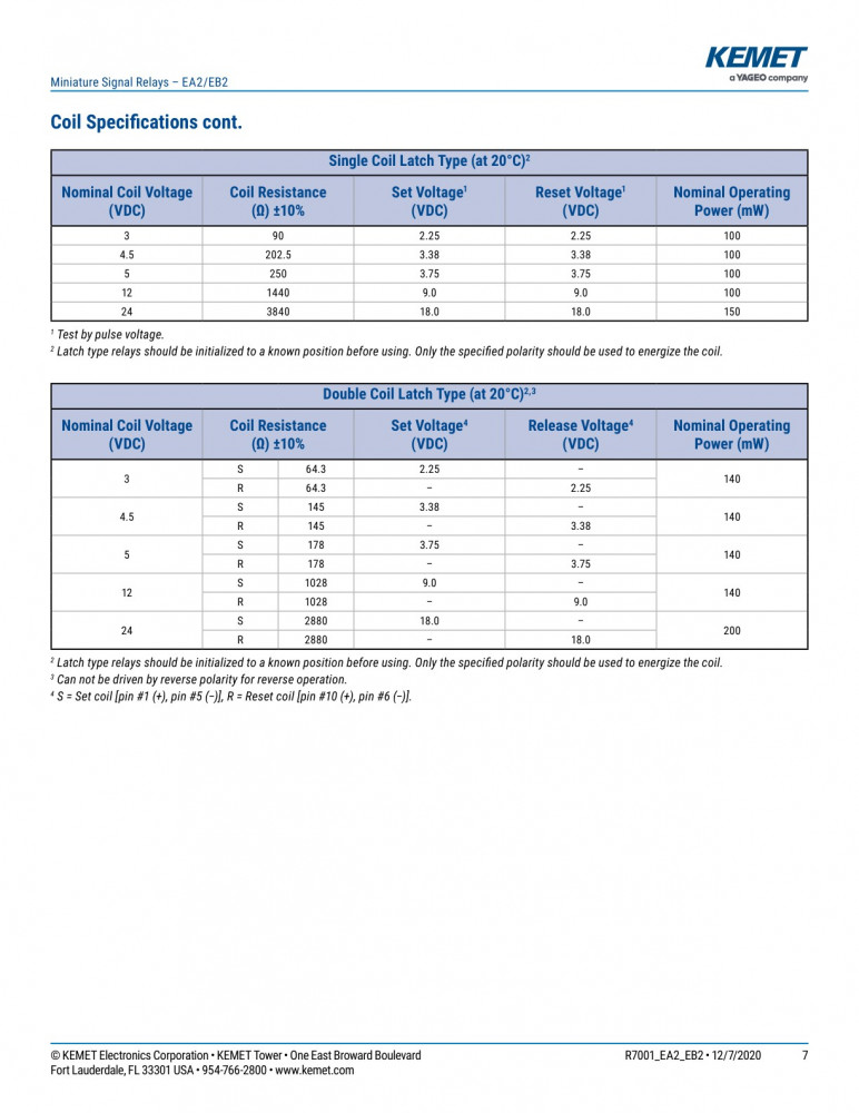KEMET EB2-24NU-L datasheet page 7