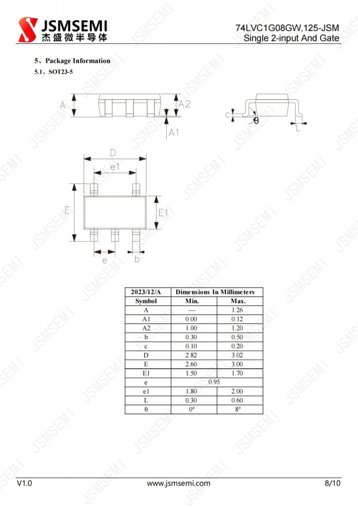 74LVC1G08GW,125-JSM datasheet page 8