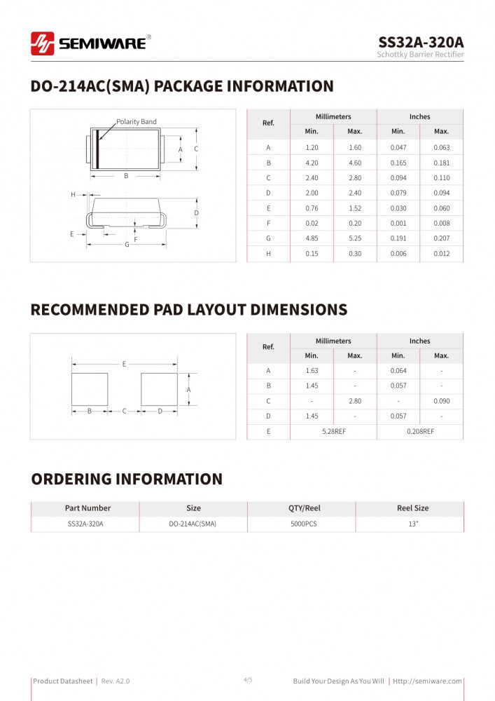 SEMIWARE SS320A datasheet page 4