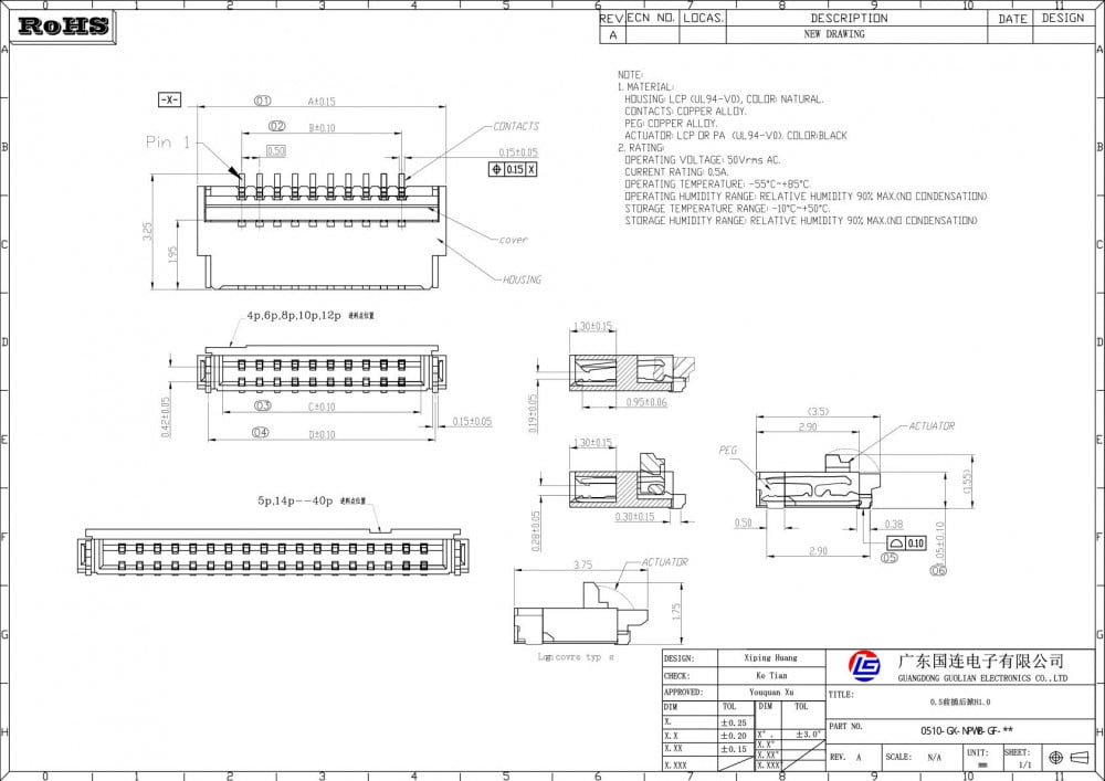 0510-GX-36PWB-GF-RB technical drawing page 1
