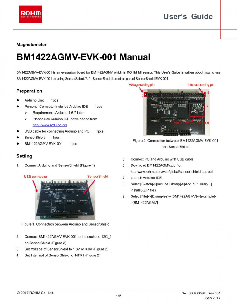 BM1422AGMV-EVK-001 manual page 1