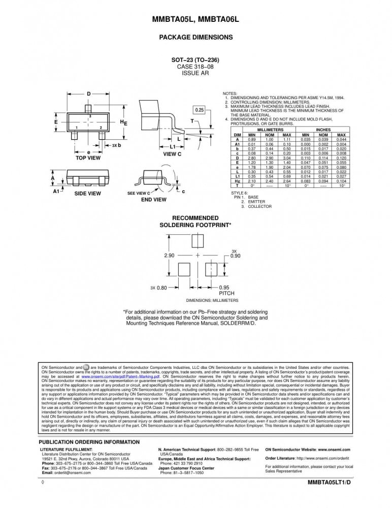 MMBTA06LT1G datasheet page 6