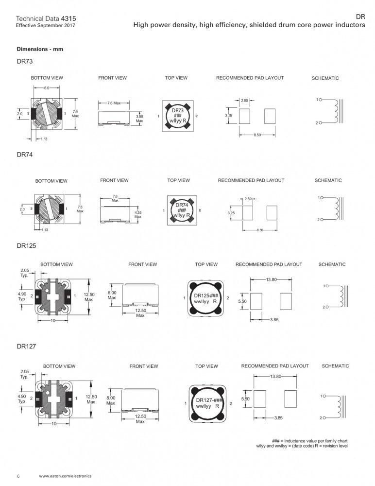 EATON DR series datasheet page 6