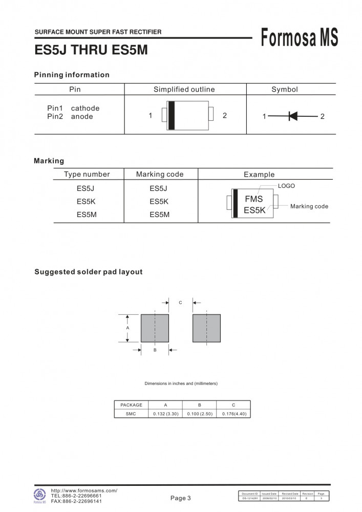 FMS ES5K datasheet page 3