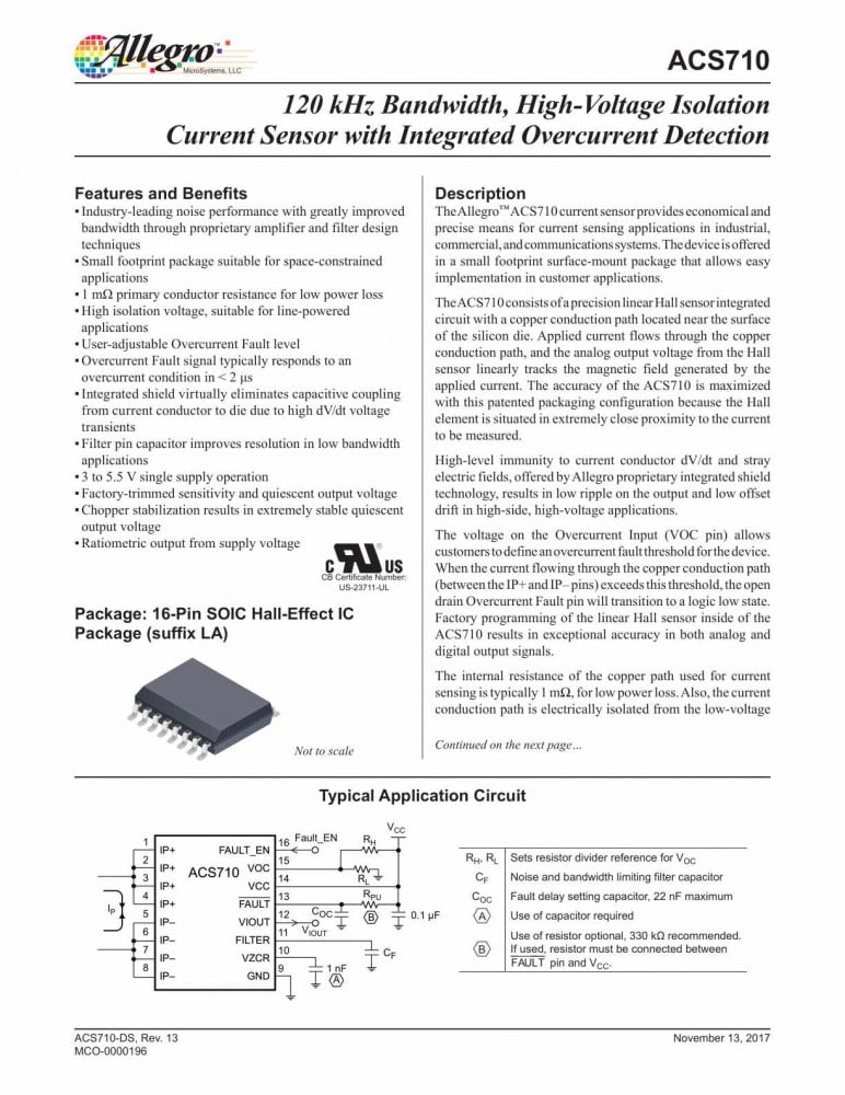 ACS710 datasheet page 2