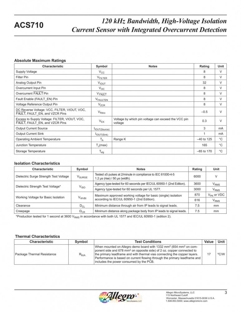 ACS710 datasheet page 4