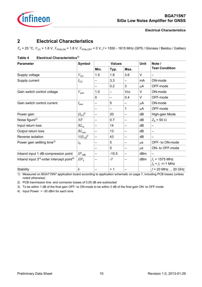 BGA715N7 datasheet page 10