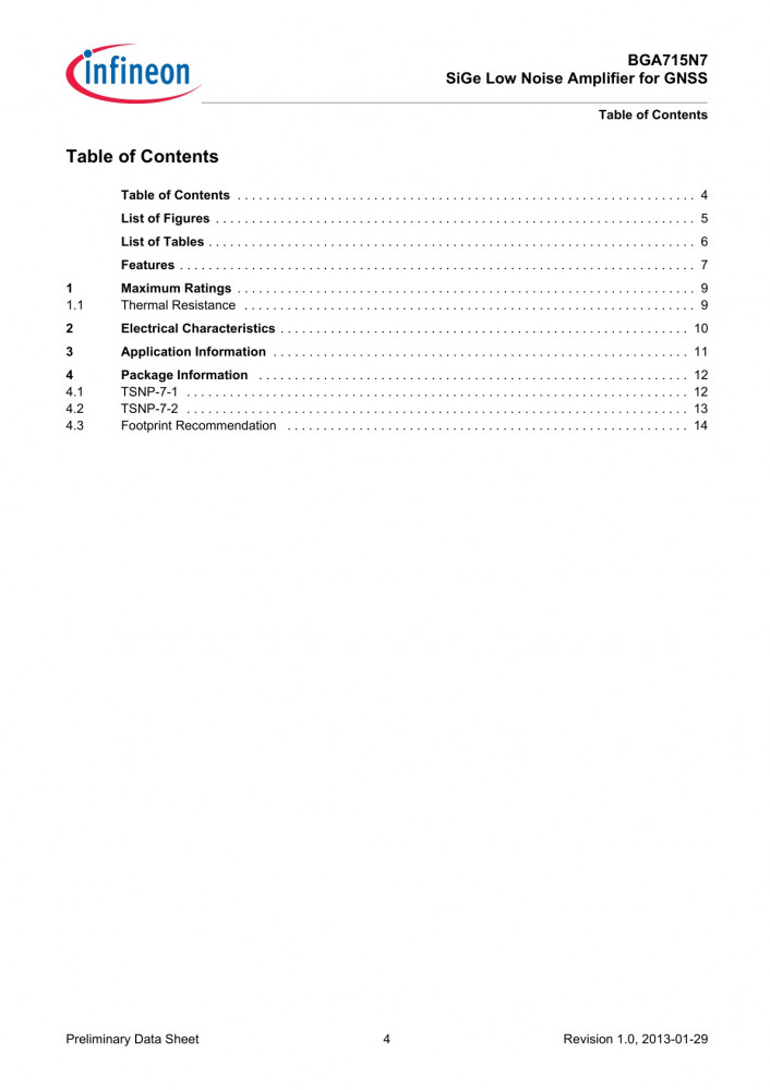 BGA715N7 datasheet page 4