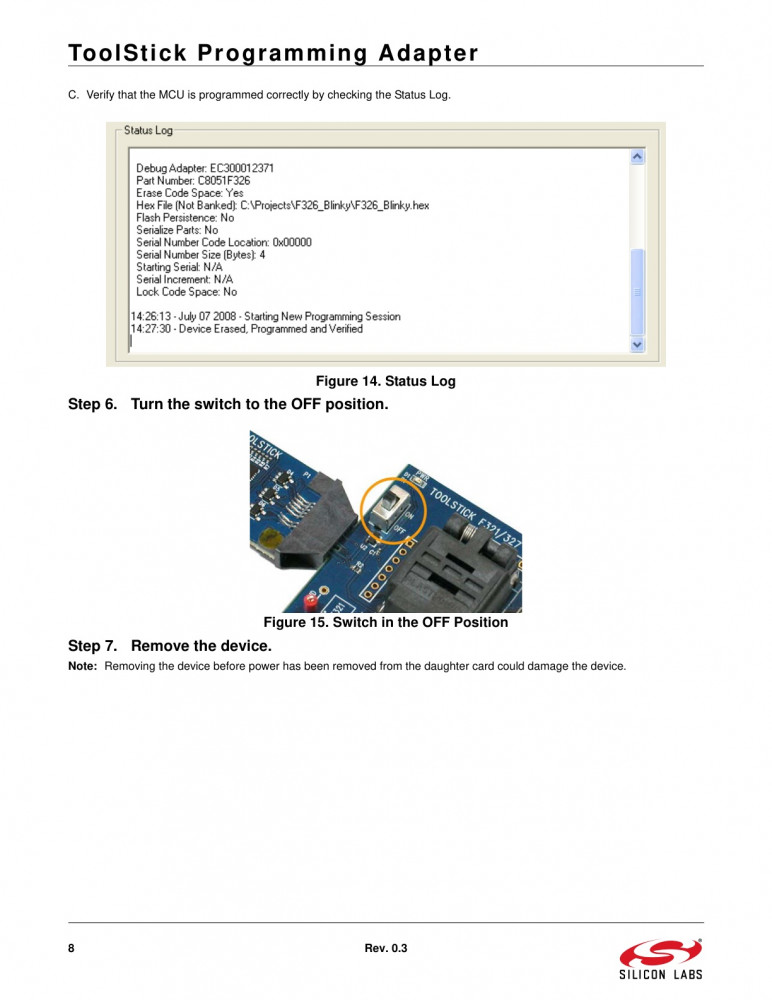 ToolStick programming adapter guide page 8