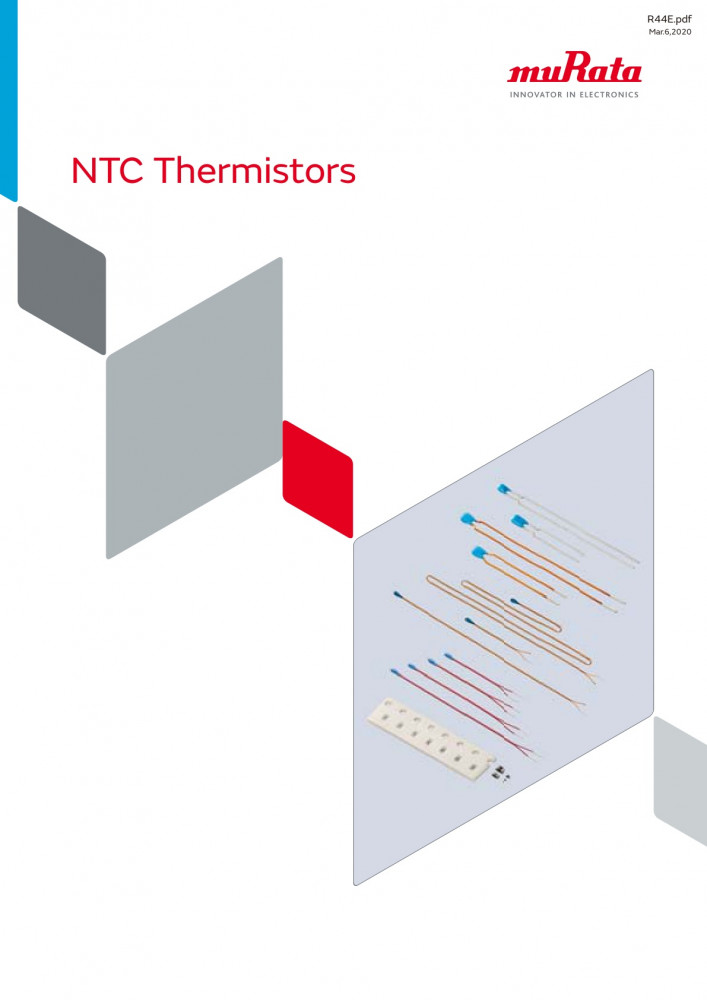 Murata NTC thermistor catalog page 1