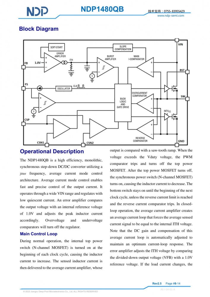 NDP1480QB datasheet page 8