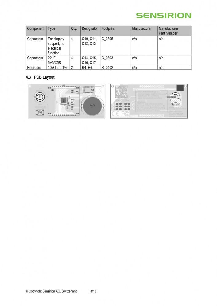 SHT4x Smart Gadget document page 8