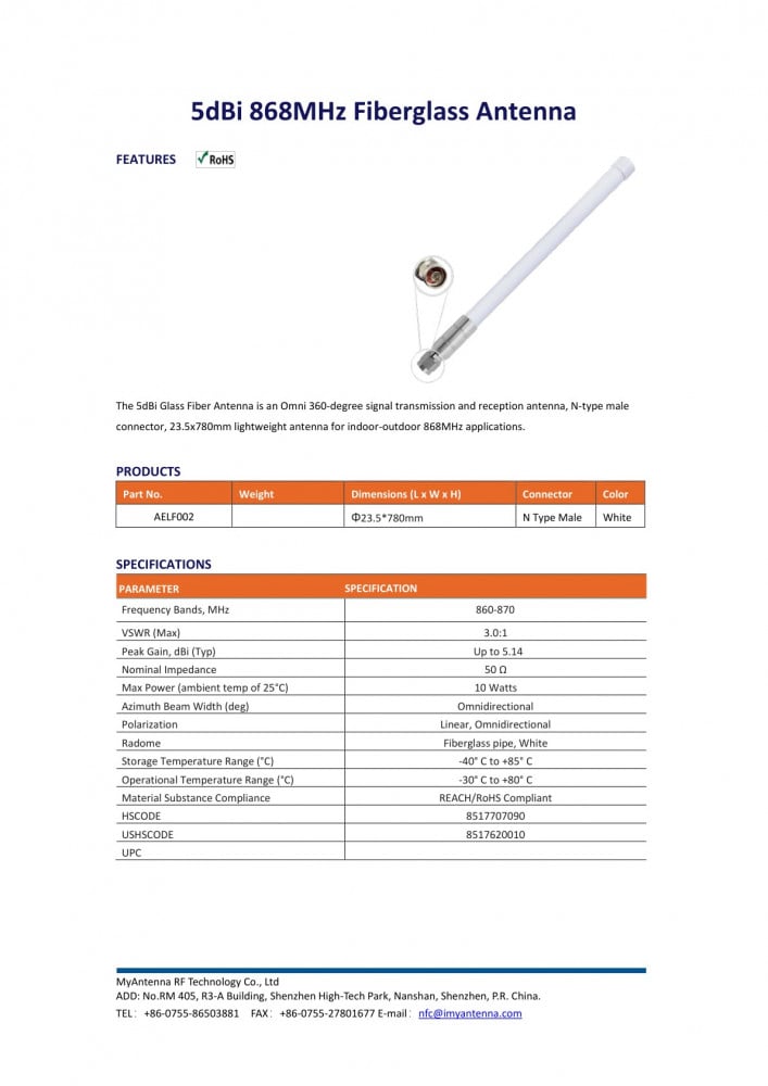 AELF002 datasheet page 1