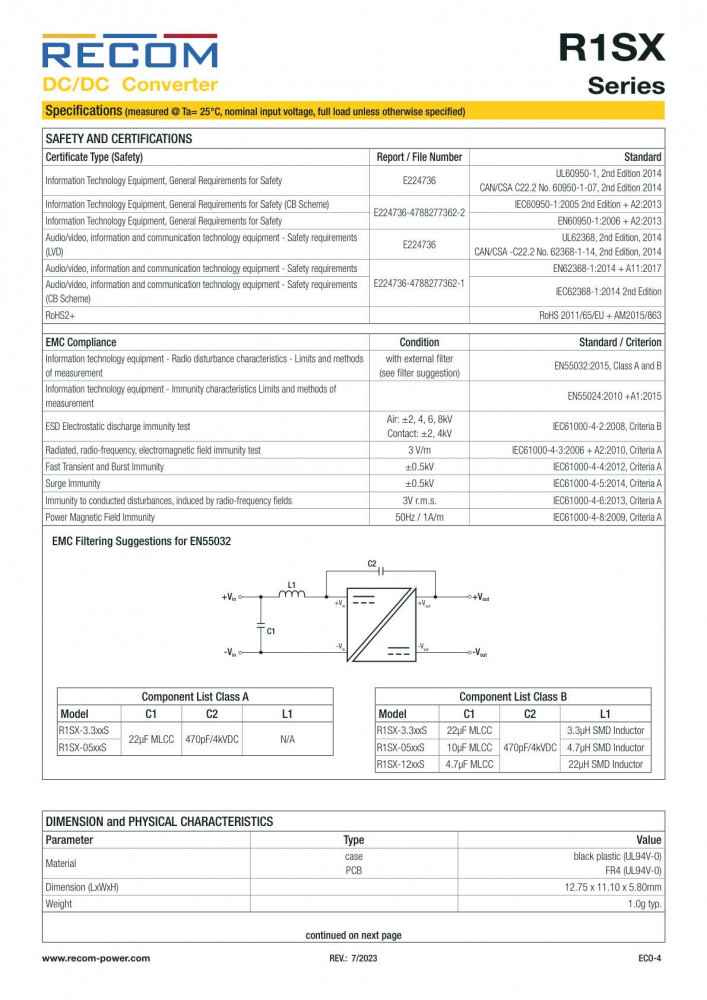R1SX technical document, page 4