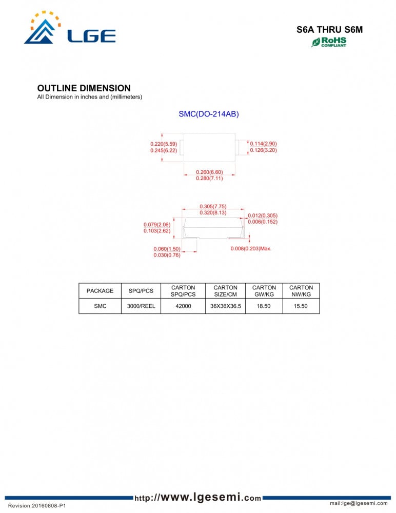 LGE S6MC datasheet page 3