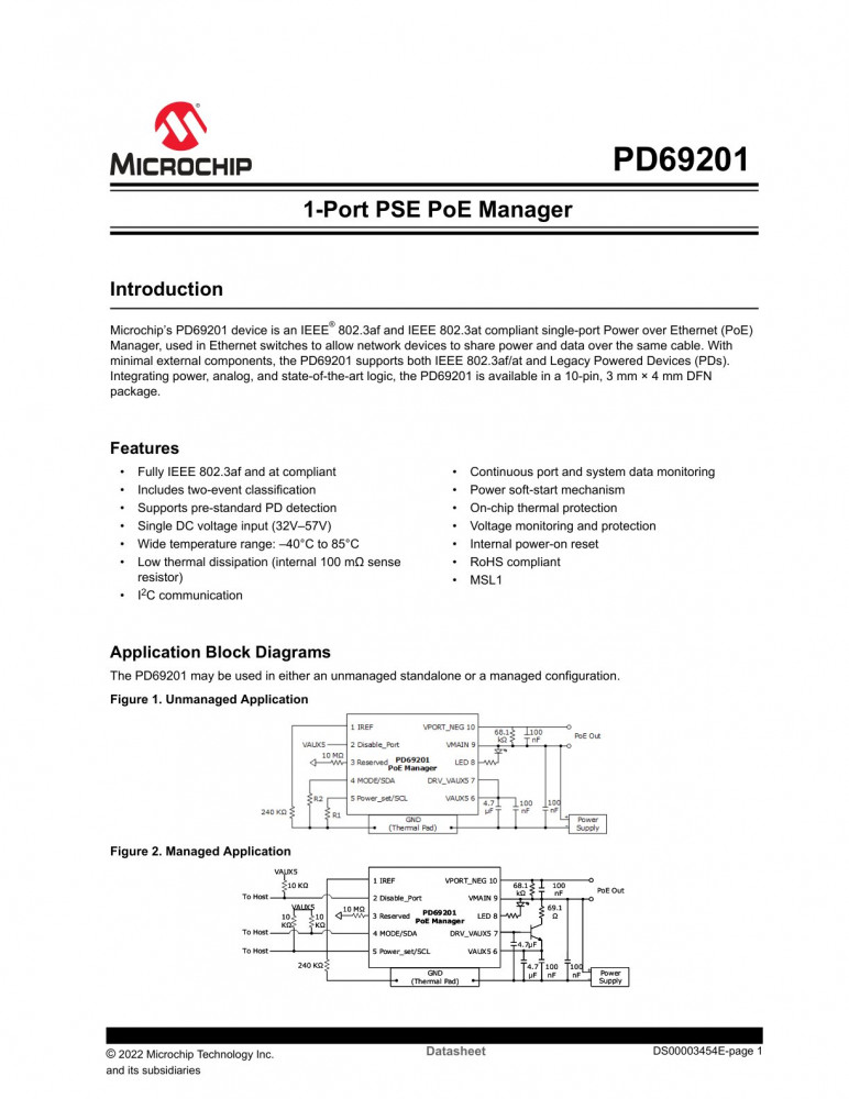 PD69201 technical document page 1
