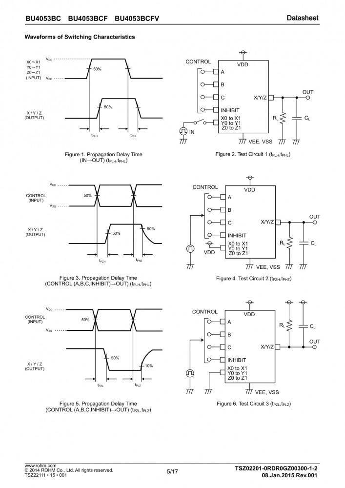 BU4053BCF-E2 datasheet page 5