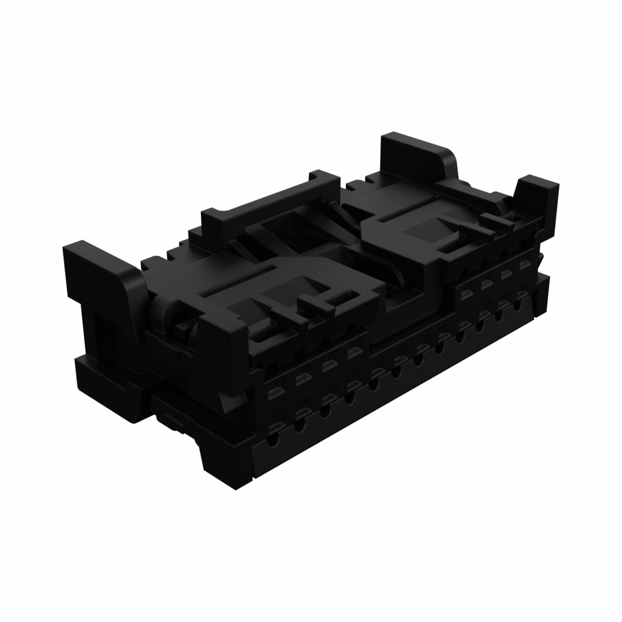 PROPOSED REPLACEMENT: MINI50 GEN II UNSEALED RECEPTACLES (206523 SERIES);  Mini50 Unsealed Receptacle, Dual Row, Bridged, 20 Circuits, EcoPaXX Resin, Polarization Option A, Black for sale