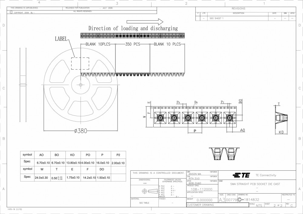 TE Connectivity 5-1814832-2 technical drawing page 2