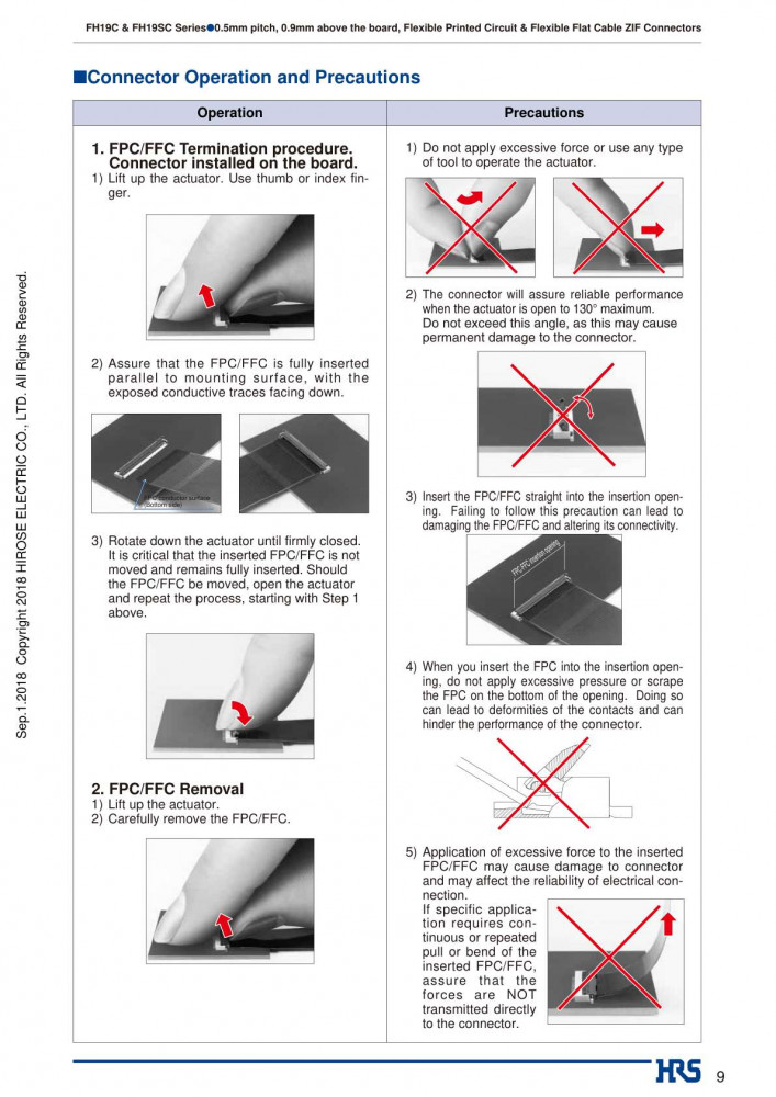 HRS FH19C datasheet page 9