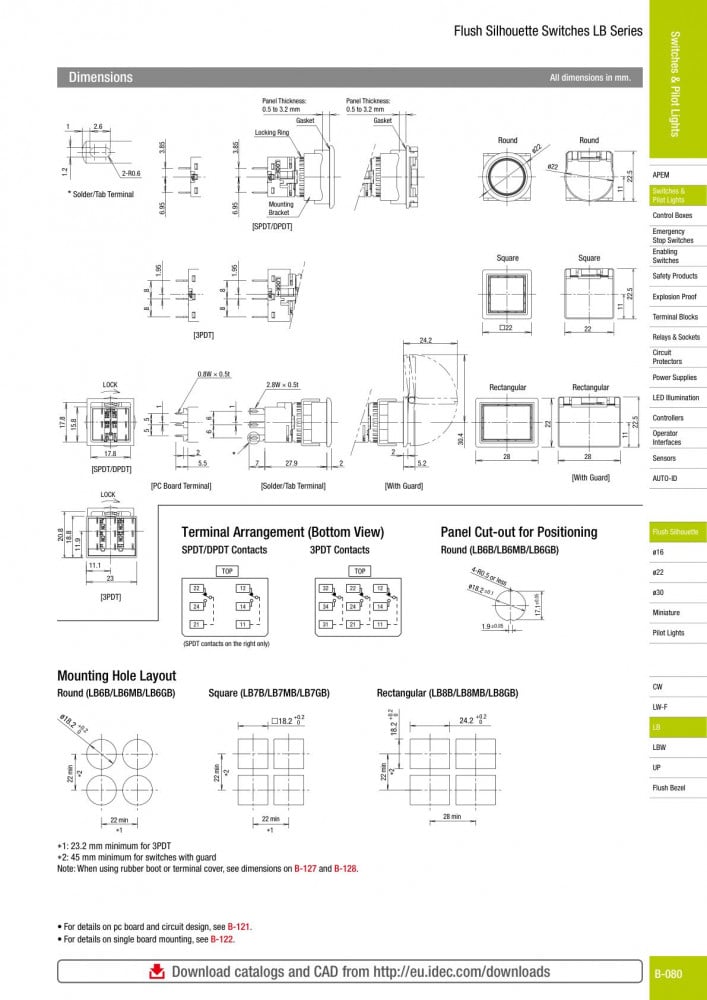 IDEC LB series documentation page 10