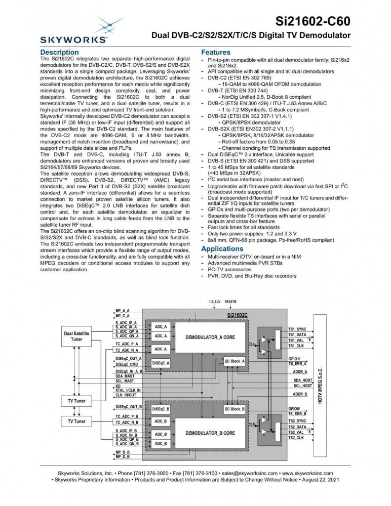 SI21602-C60-GM technical document page 1