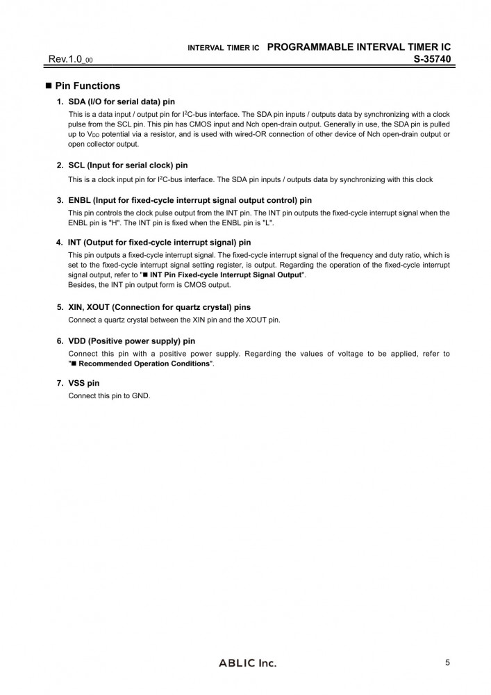 S-35740 datasheet page 5