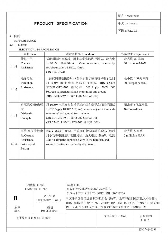 BOOMELE XH series specification page 4