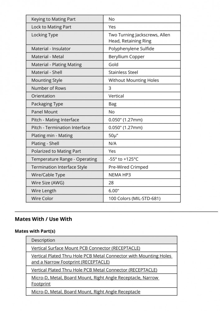 Product document page 2 for MM-315-051-161-41XA
