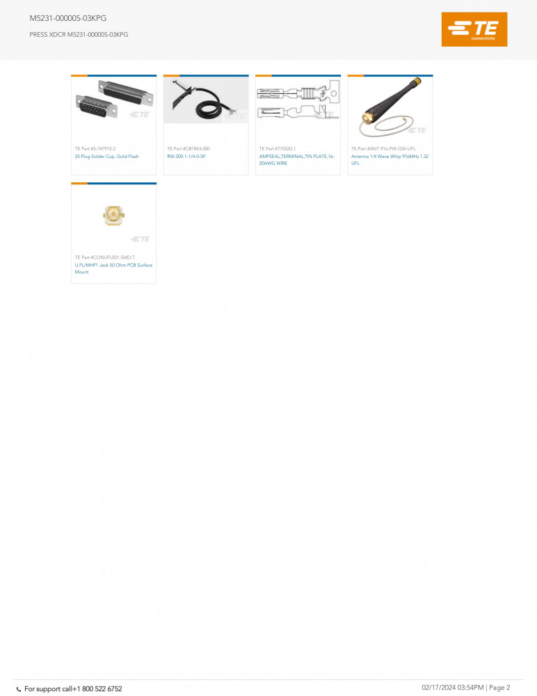 M5231-000005-03KPG technical document page 2